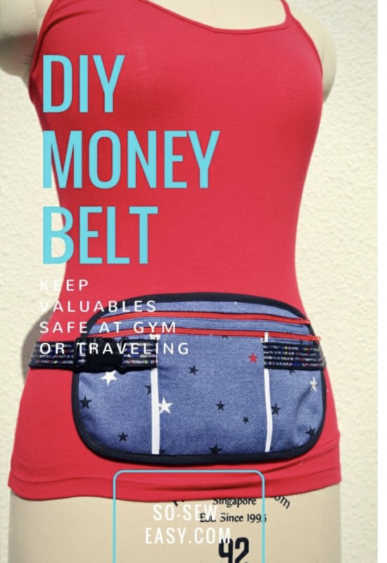 DIY Money Belt Pouch All Sewing Ideas DIY Money Belt Pouch All Sewing Ideas